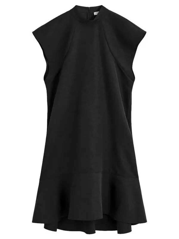 Cos Sculpted Turtleneck Dress - Black
