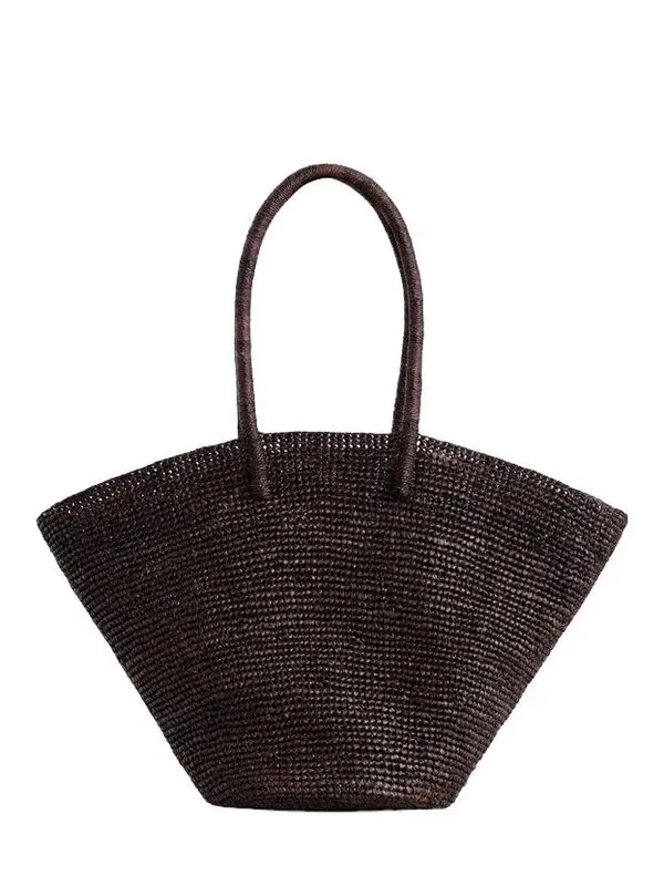 Cos Hand-woven Market Tote - Brown
