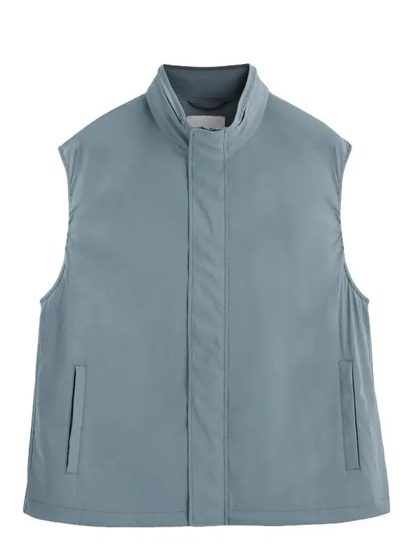 Cos Technical Water-resistant Nylon Vest - Blue