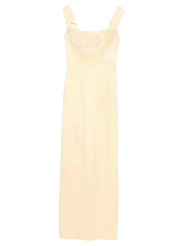 Rebecca Vallance Mandy Ruched Maxi Dress - Yellow