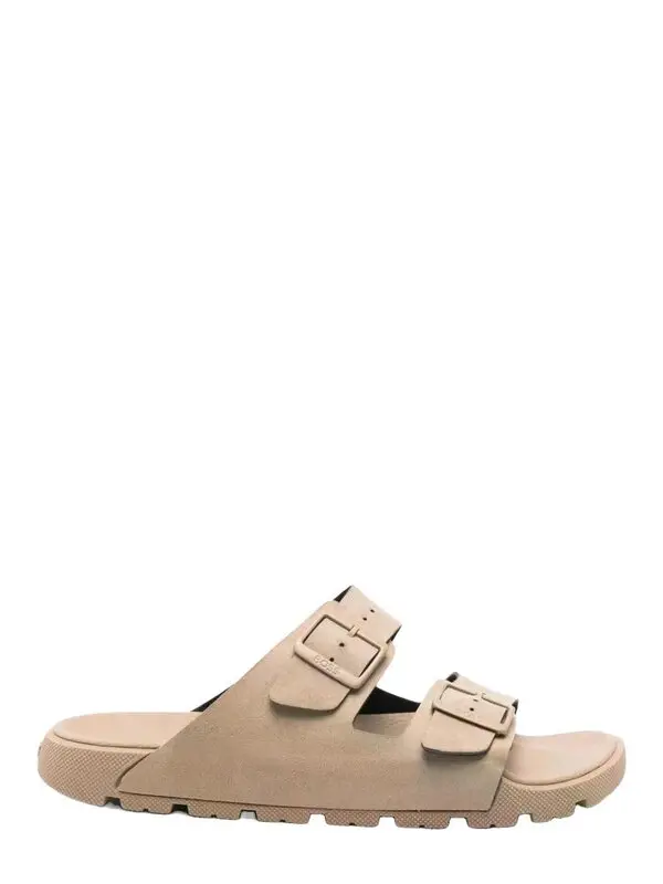 BOSS Buckle Strap Sandals - Neutrals
