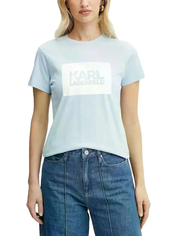 Karl Lagerfeld Logo-print T-shirt - Blue