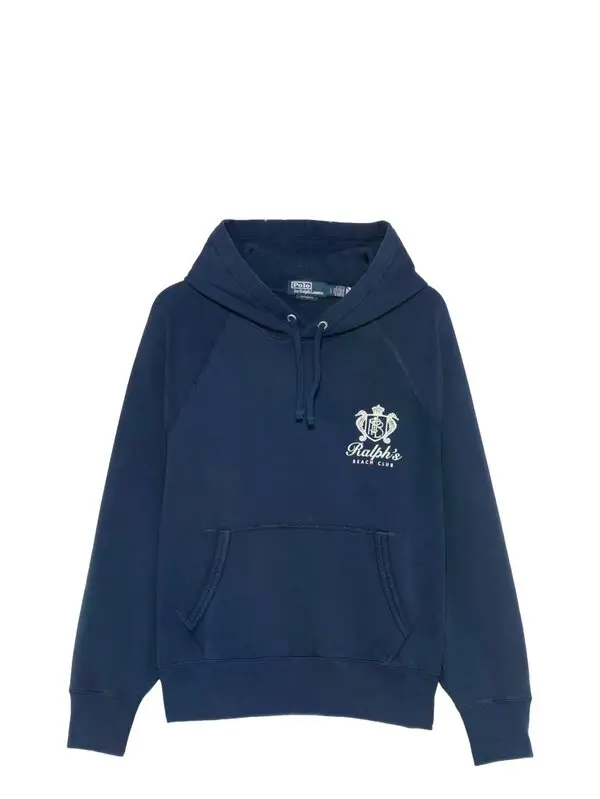 Polo Ralph Lauren Logo Hooded Sweater - Blue
