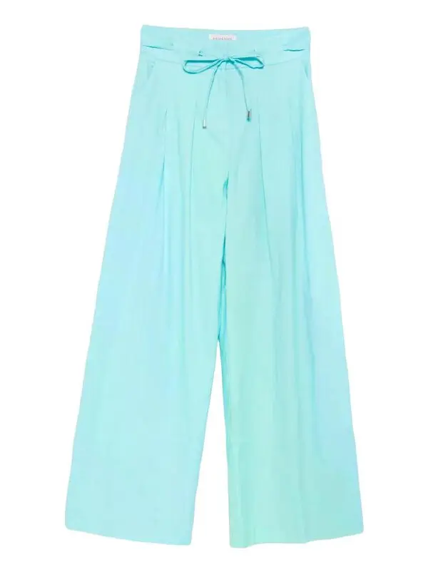 ERMANNO FIRENZE Pleated Trousers - Blue