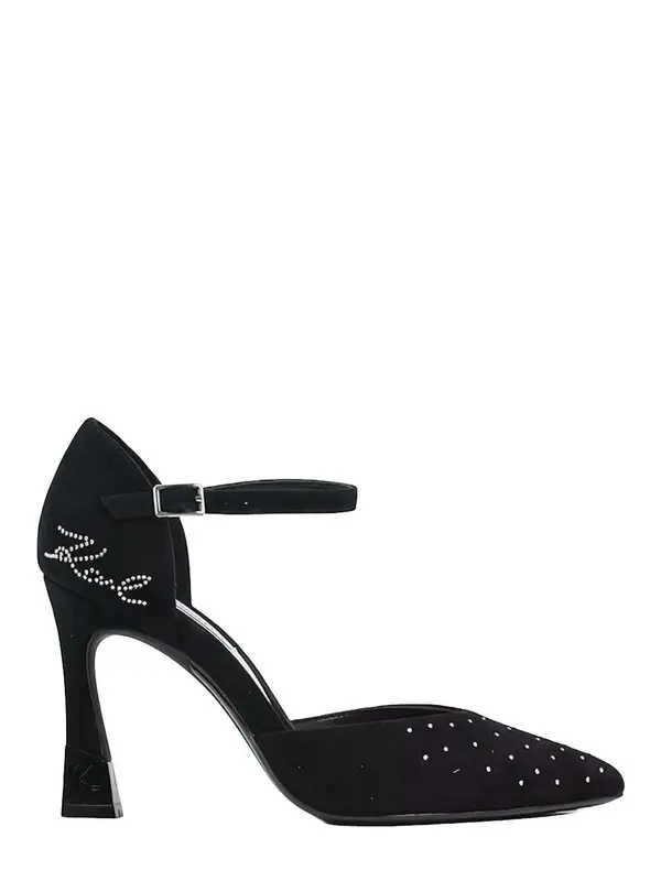Karl Lagerfeld Ankle-strap Heeled Pumps - Black