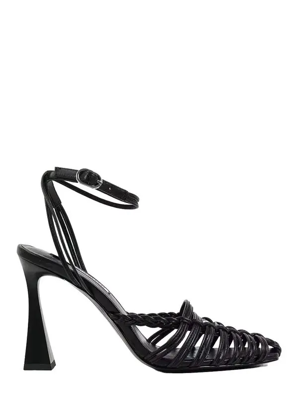 Karl Lagerfeld Debutante Woven-style Sandals - Black