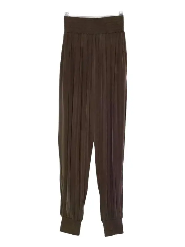 Balmain Shirred Trousers - Brown