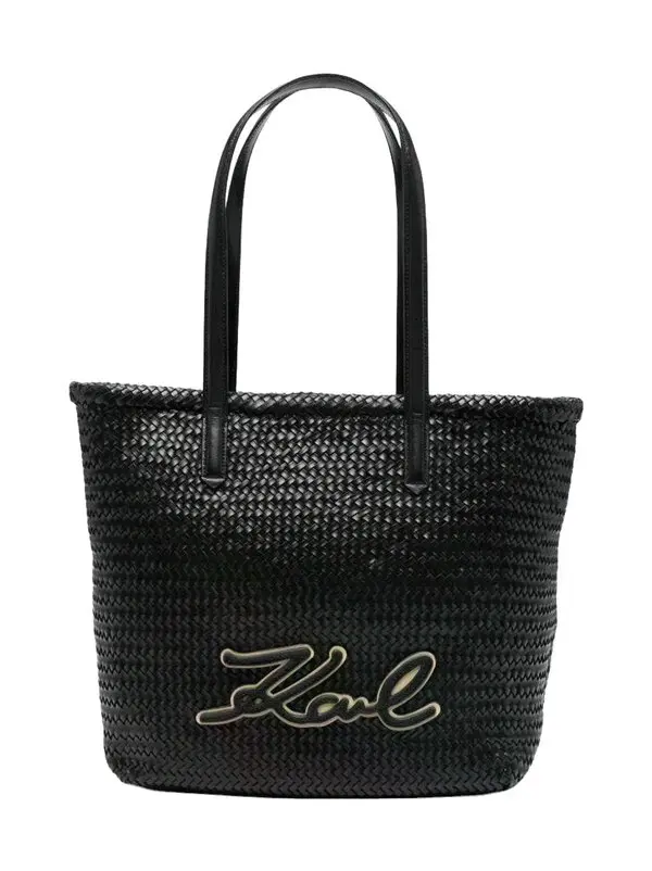Karl Lagerfeld Tote Bag With Top Handles - Black