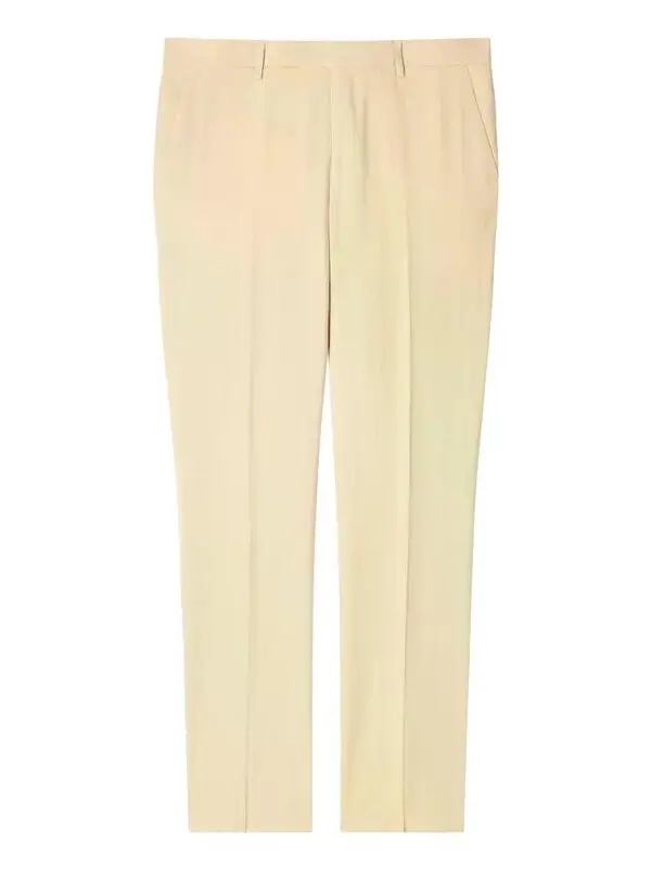 Paul Smith Linen Straight Leg Trousers - Neutrals