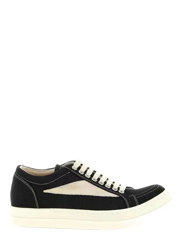 Rick Owens Panelled Low-top Sneakers - Black
