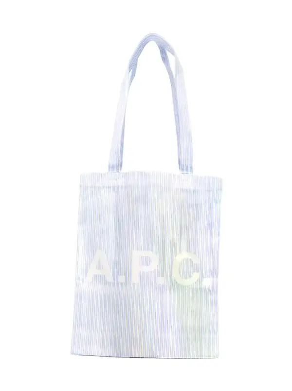 A.p.c. Lou Striped Tote Bag - Blue
