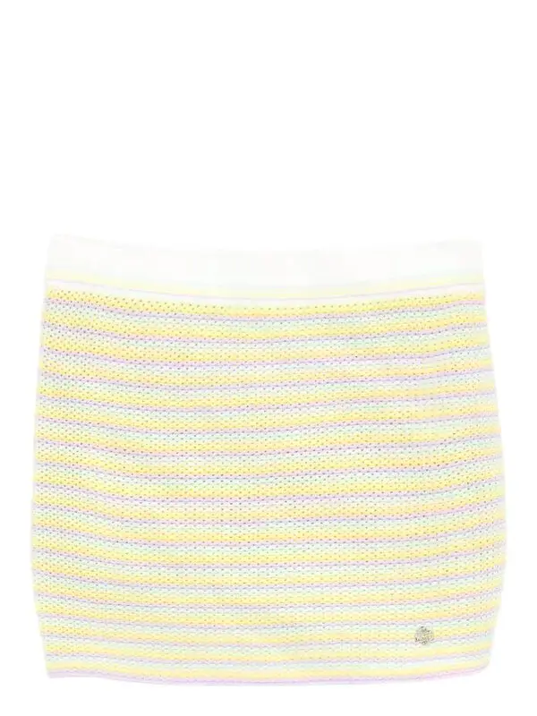Casablanca Striped Mini Skirt - Yellow