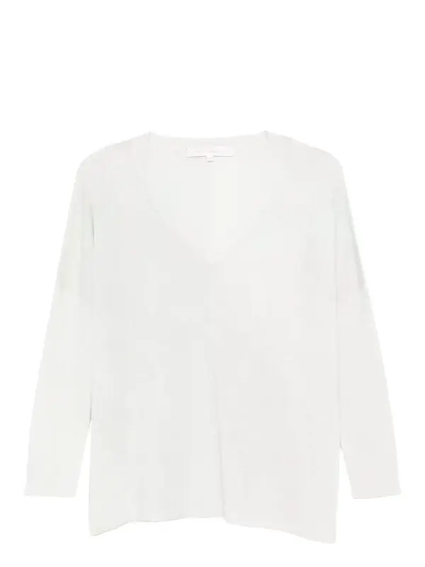 ABSOLUT CASHMERE V-neck Top - Silver