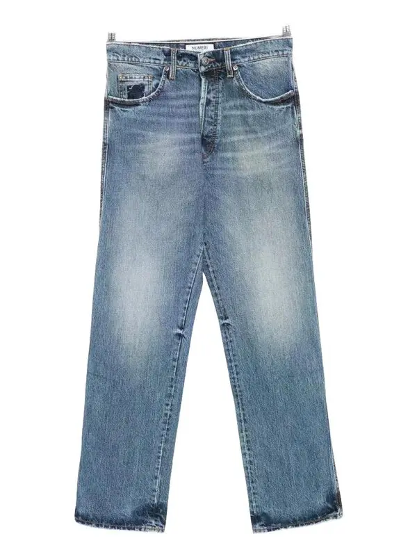 NUMERI Distressed Denim Jeans - Blue