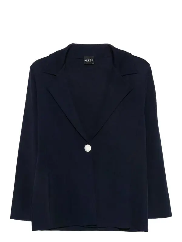 NEERA Button Blazer - Blue