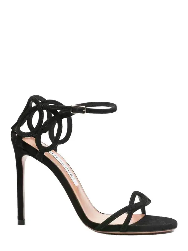 AQUAZZURA Hula Cutout Sandals - Black