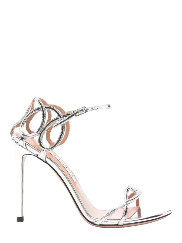 AQUAZZURA Hula Cutout-strap Sandals - Silver