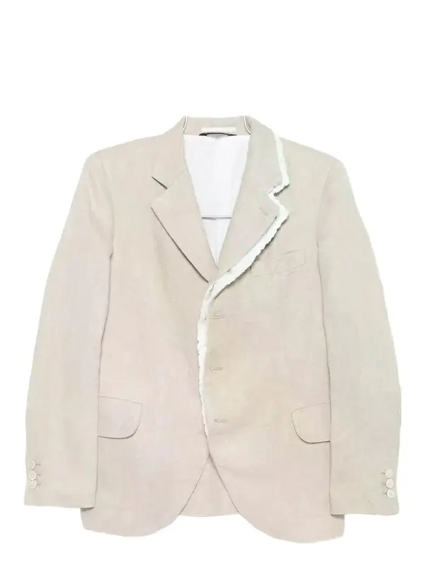 Comme Des Garçons Button-up Blazer - Neutrals