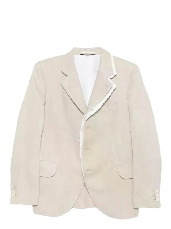 Comme Des Garçons Button-up Blazer - Neutrals