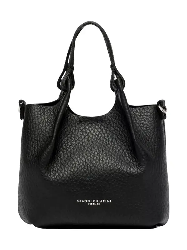 GIANNI CHIARINI Dua Leather Shoulder Bag - Black