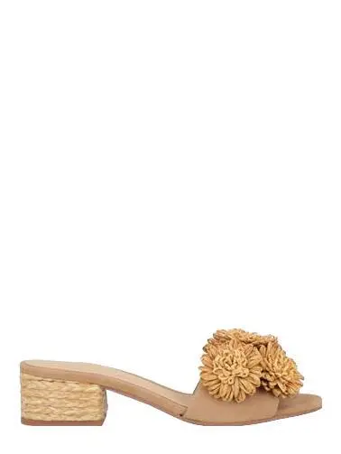 PALOMA BARCELO Sandals In Kidskin And Raffia - Beige