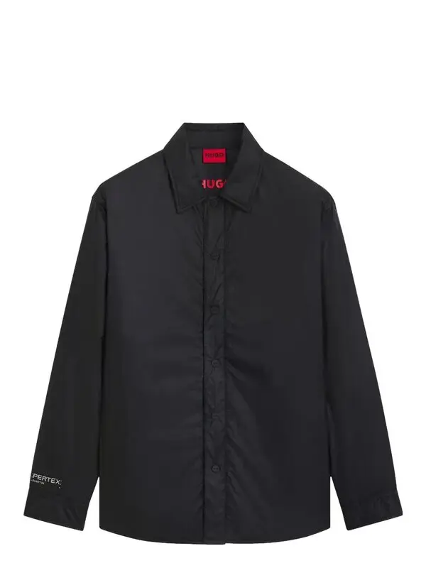 Hugo Button Long-sleeve Shirt Jacket - Black