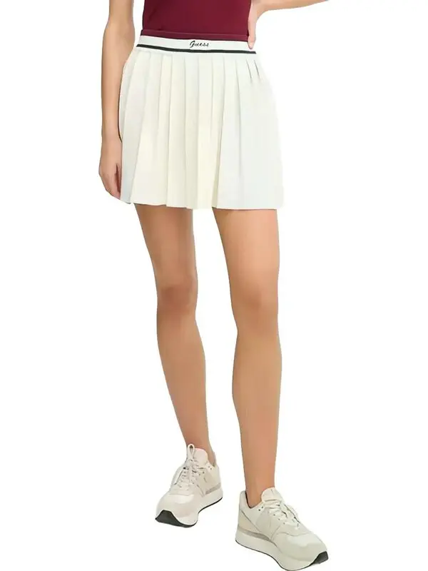 Guess Pleated Mini Skirt - Neutrals