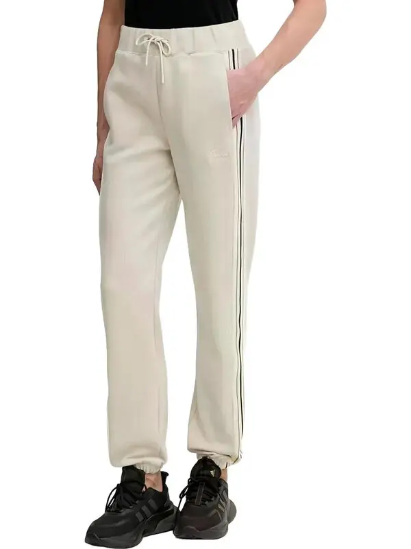 Guess Stripe-detail Track Pants - Neutrals
