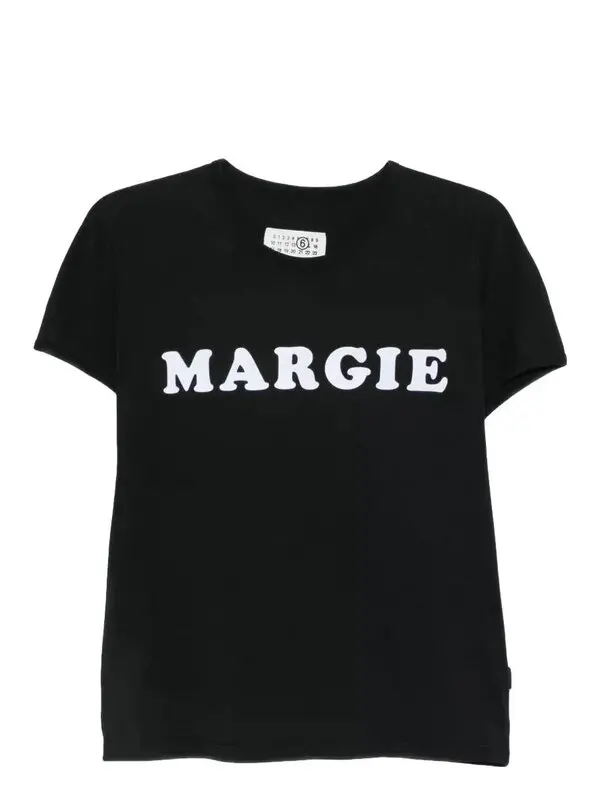 MAISON MARGIELA Lettered T-shirt - Black