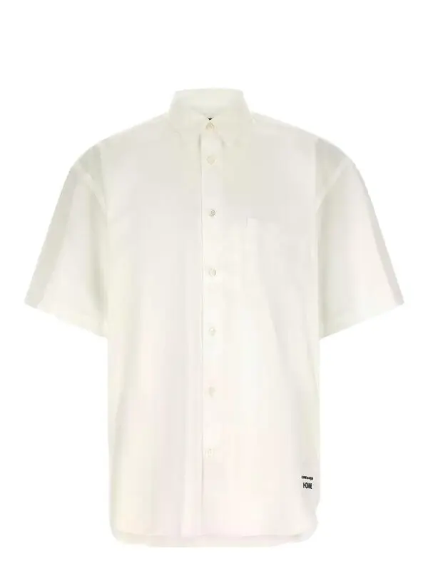 Comme Des Garçons Logo-detail Short-sleeve Shirt - White
