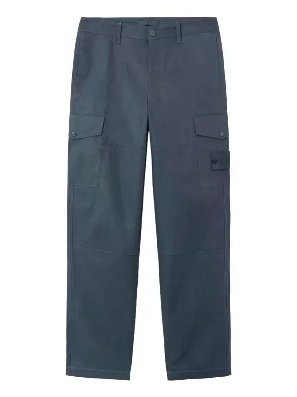 Stone Island Ghost Canvas Cargo Pants - Blue