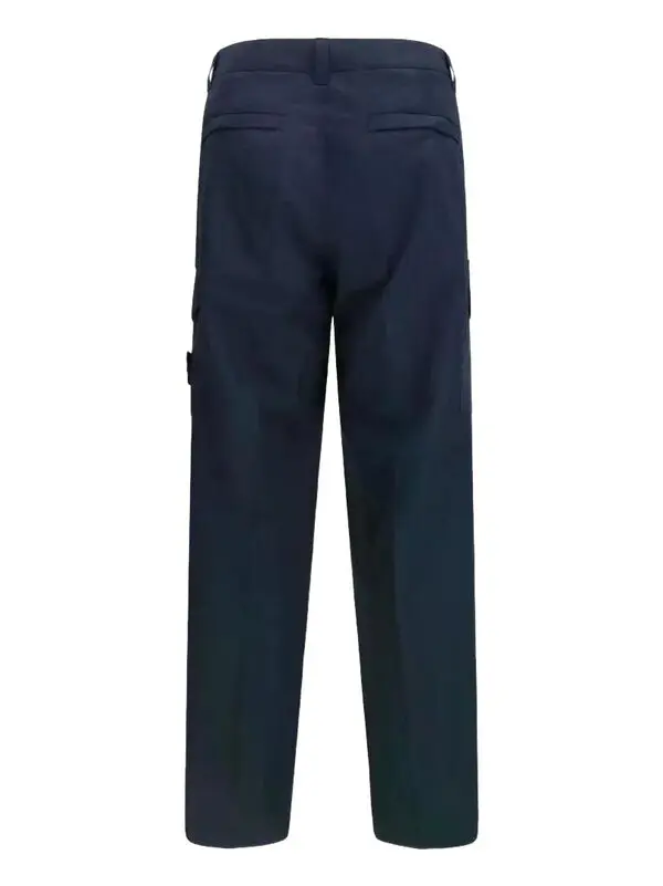 Stone Island Ghost Canvas Cargo Pants - Blue