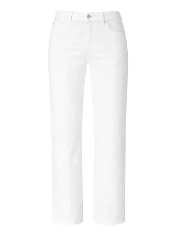 Paige Mason Buttoned Jeans - White