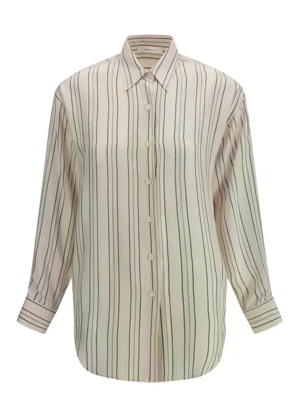 UMIT BENAN Marghe Striped Shirt - Neutrals