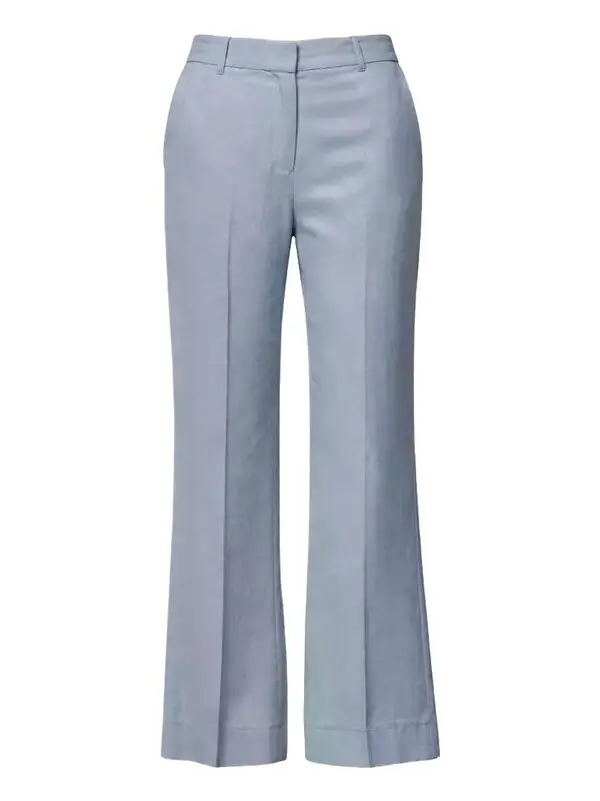 KAOS Cropped Straight Trousers - Blue