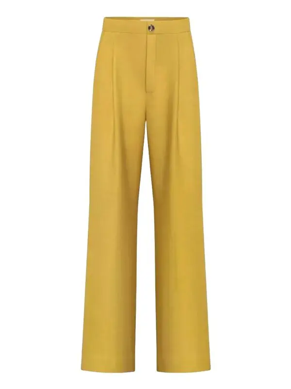Marella Emme Pleated Trousers - Yellow