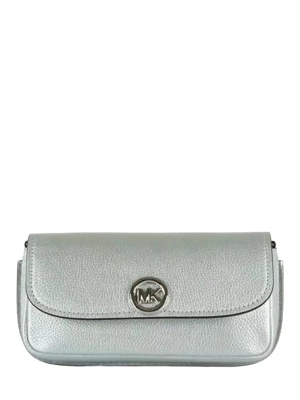 Michael Kors Chain Flap Shoulder Bag - Silver