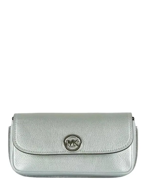Michael Kors Chain Flap Shoulder Bag - Silver