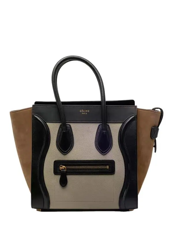Celine 2016 Micro Tricolor Luggage Tote Bag - Multicolour