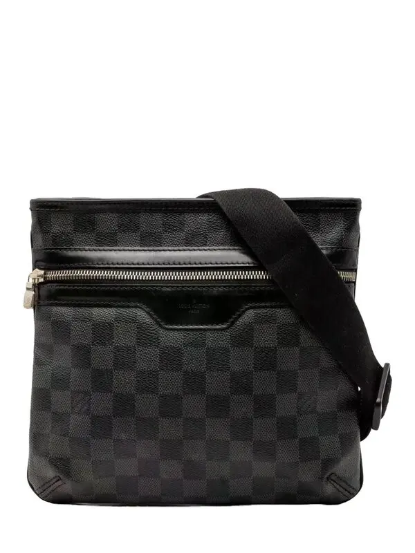 LOUIS VUITTON 2012 Damier Graphite Thomas Crossbody Bag - Black
