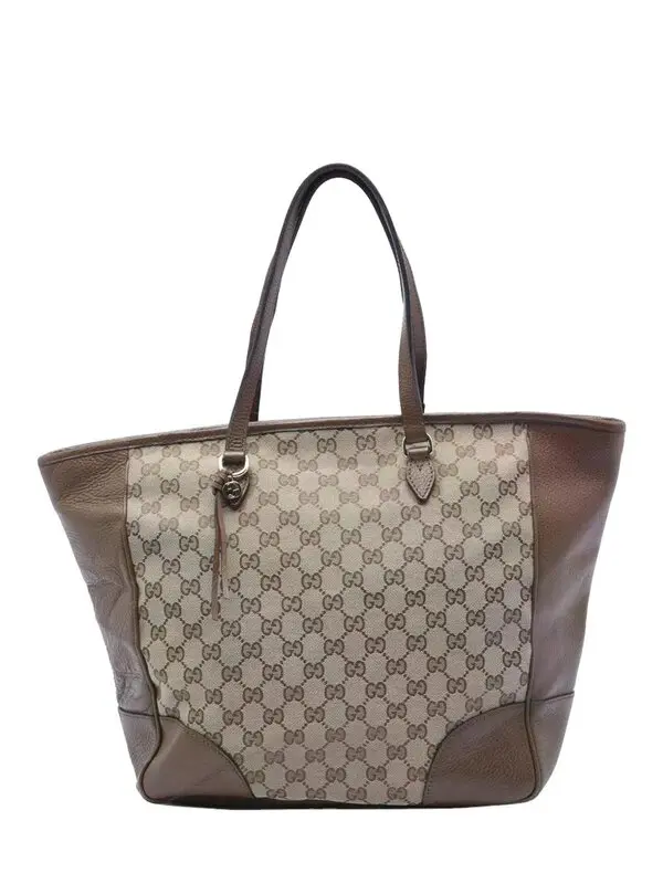 Gucci Gg Canvas Bree Zipped Tote - Neutrals