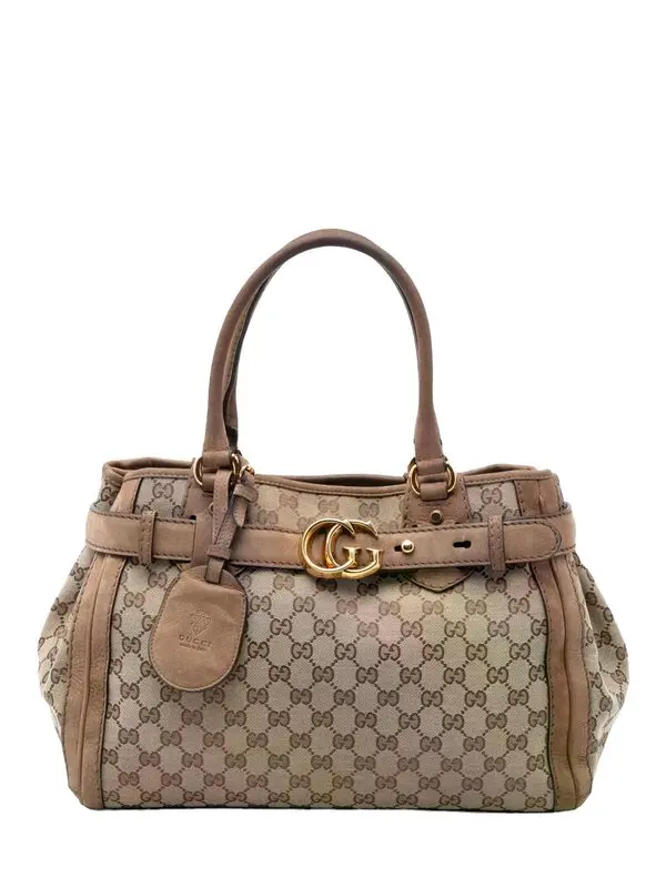 Gucci Gg Canvas Running Tote Bag - Neutrals