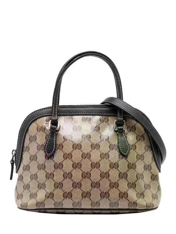 Gucci Mini Gg Crystal Dome Satchel - Neutrals