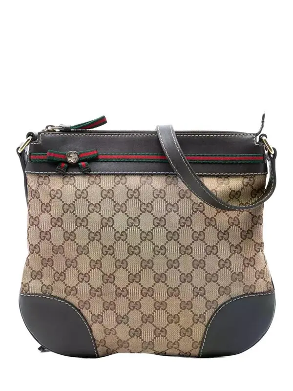 Gucci Gg Canvas Web Mayfair Crossbody Bag - Neutrals
