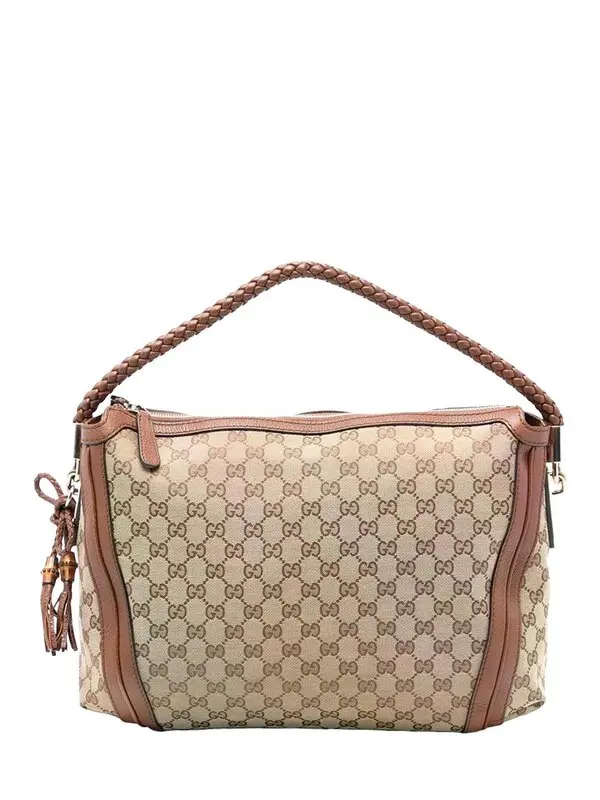 Gucci Medium Gg Canvas Bella Shoulder Bag - Neutrals