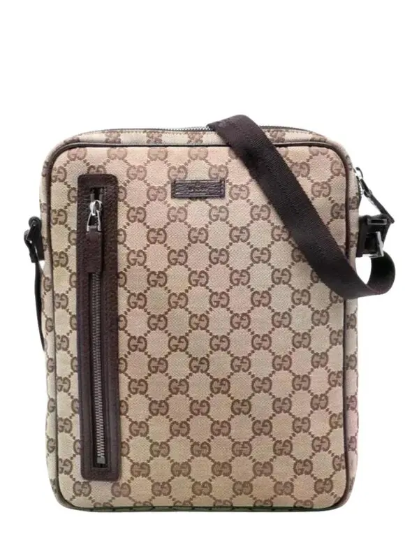 Gucci Gg Canvas Crossbody Bag - Neutrals