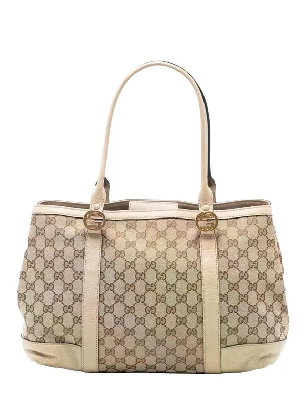Gucci Gg Canvas Miss Gg Tote - Neutrals