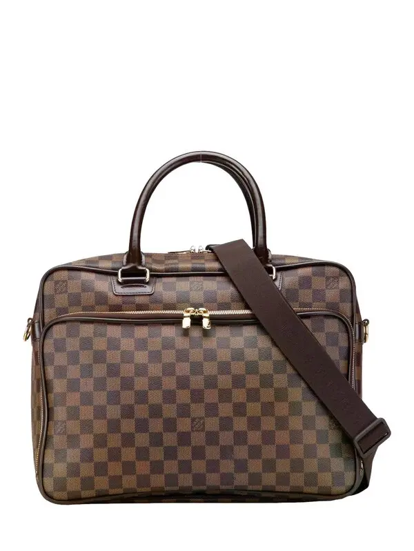 LOUIS VUITTON 2009 Damier Ebene Icare Business Bag - Brown