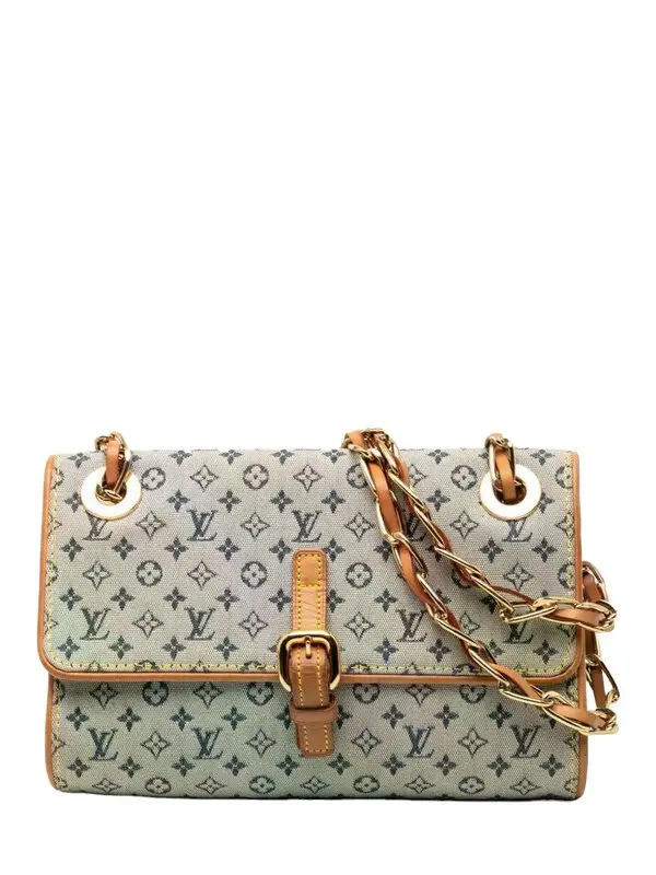 LOUIS VUITTON 2000 Monogram Mini Lin Camille Shoulder Bag - Grey