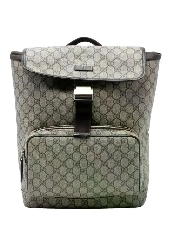 Gucci Gg Supreme Backpack - Neutrals
